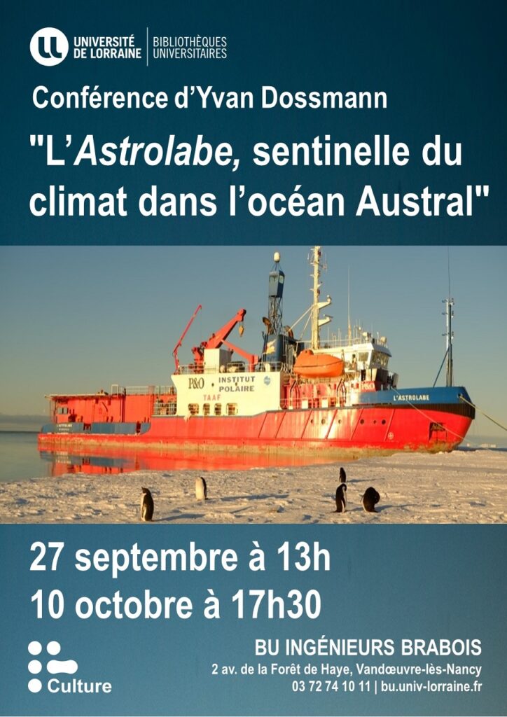 [General public] Conference "L'Astrolabe : sentinel of the climate in ...